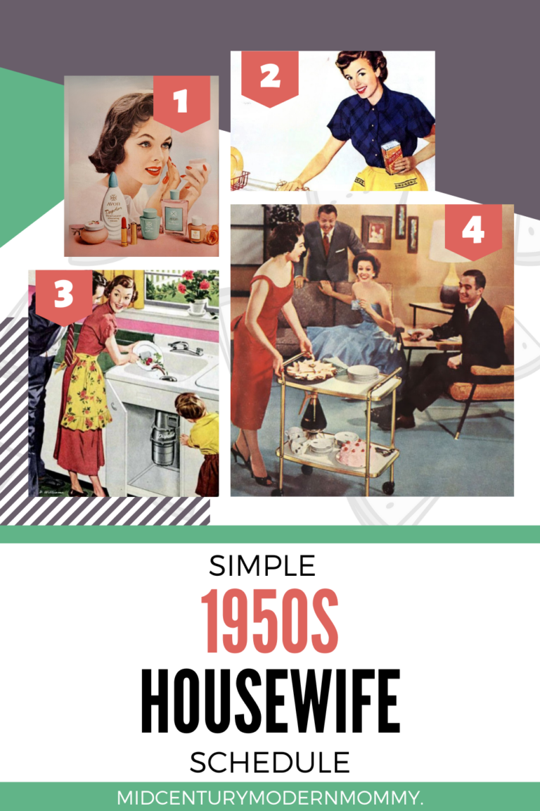Simple Vintage Housewife Schedule A Guide To Managing Your Household